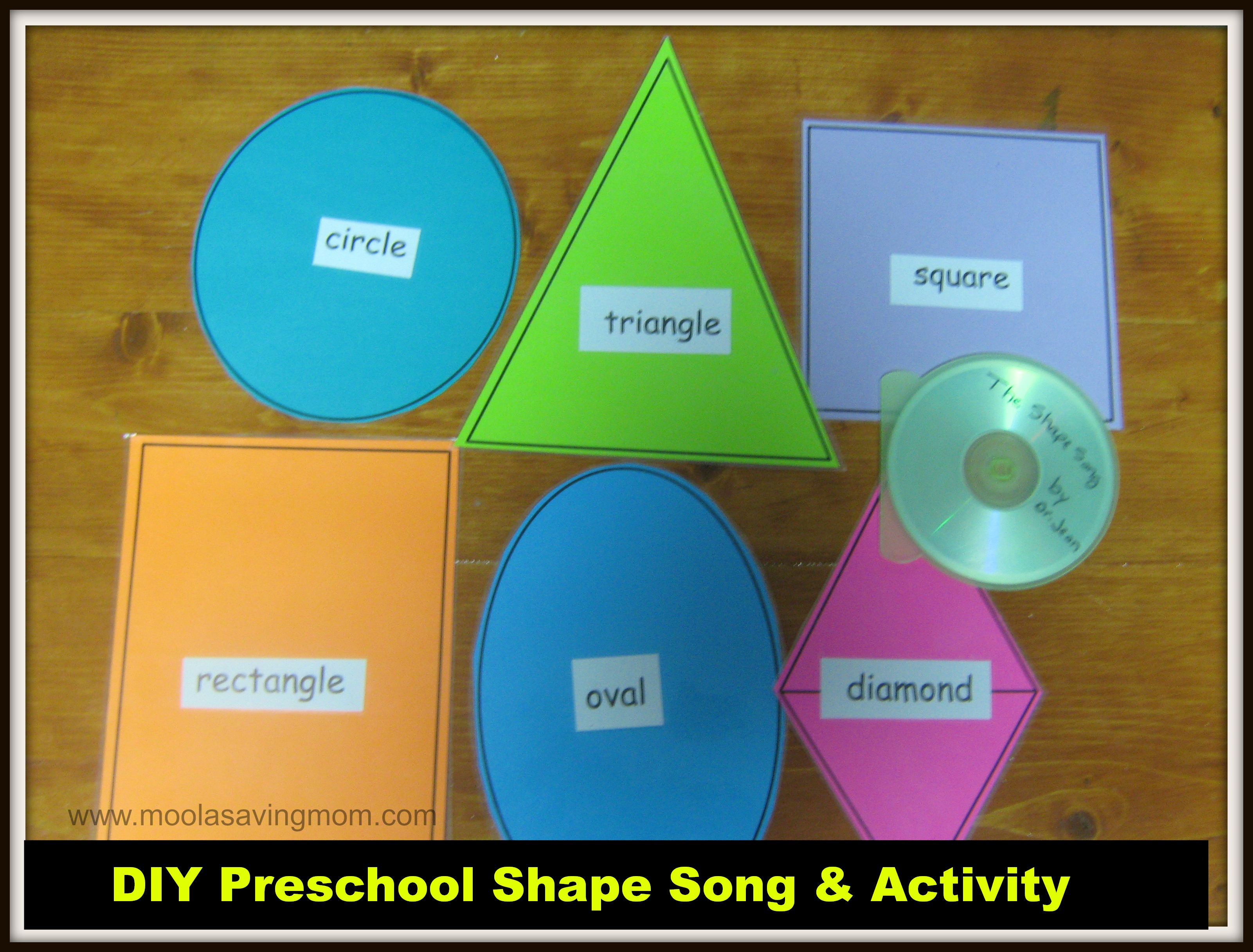 Make it Mondays: Pre-K Shape Song & Activity | Moola Saving Mom