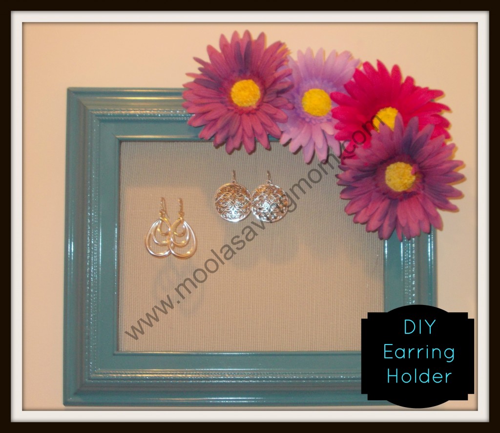 Make it Mondays: Earring Holder | Moola Saving Mom