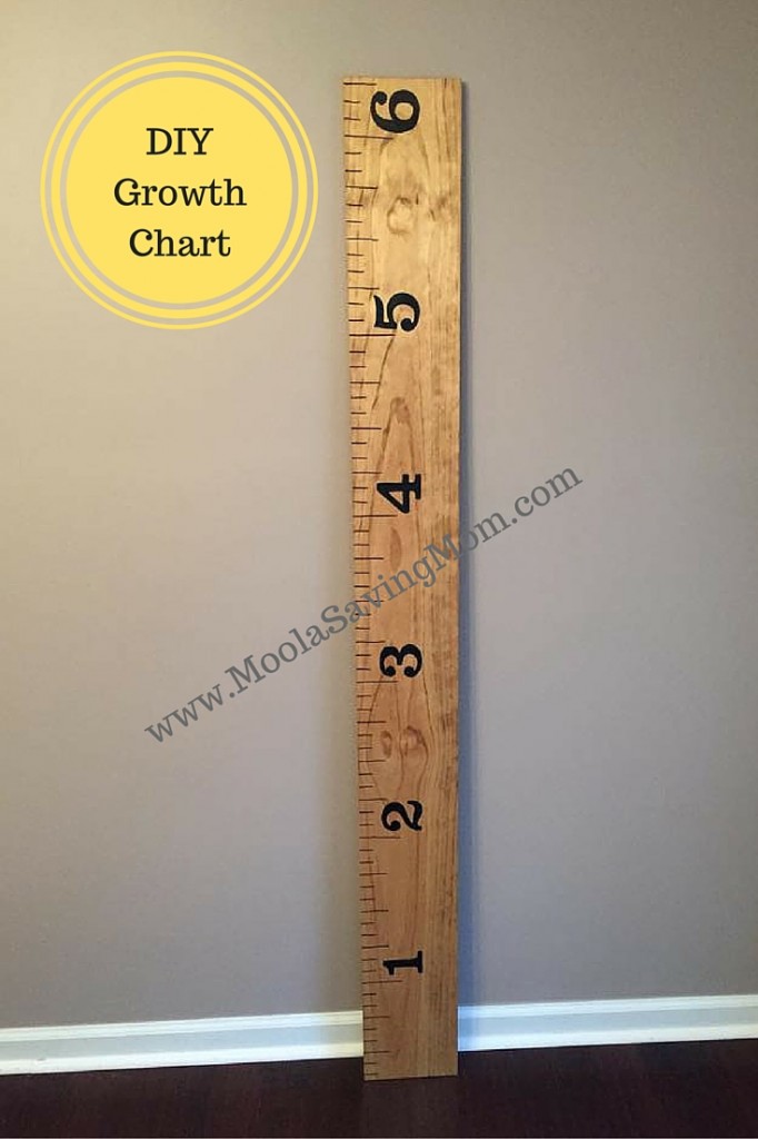 Make it Mondays: DIY Growth Chart | Moola Saving Mom