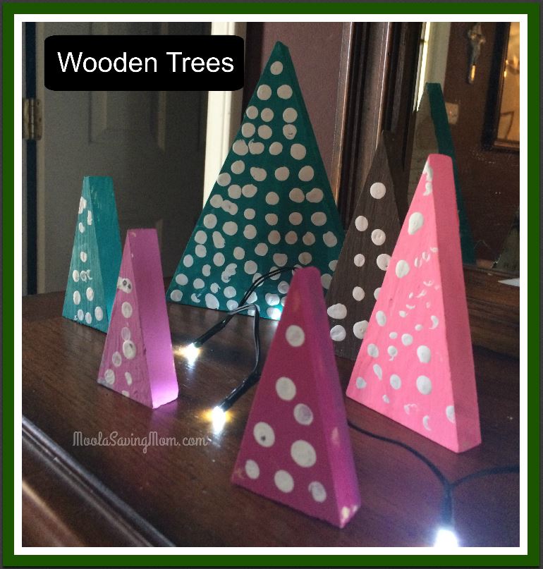 Make it Mondays: Wooden Trees | Moola Saving Mom