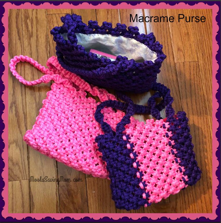 Make it Mondays: Macrame Purse | Moola Saving Mom