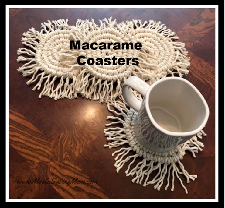 Make it Mondays: Macrame Coasters | Moola Saving Mom