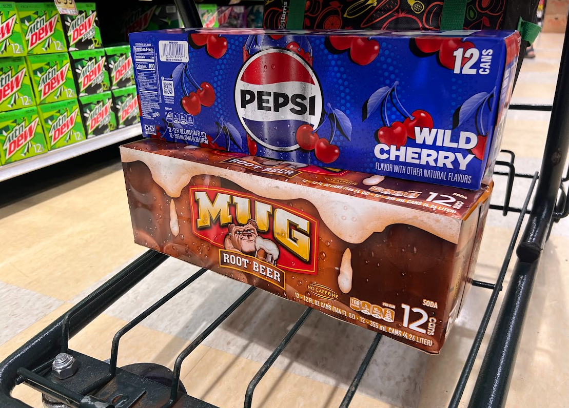 $1.99 Wild Cherry Pepsi, Mug Root Beer or Mtn Dew Purple Thunder 12 pks ...